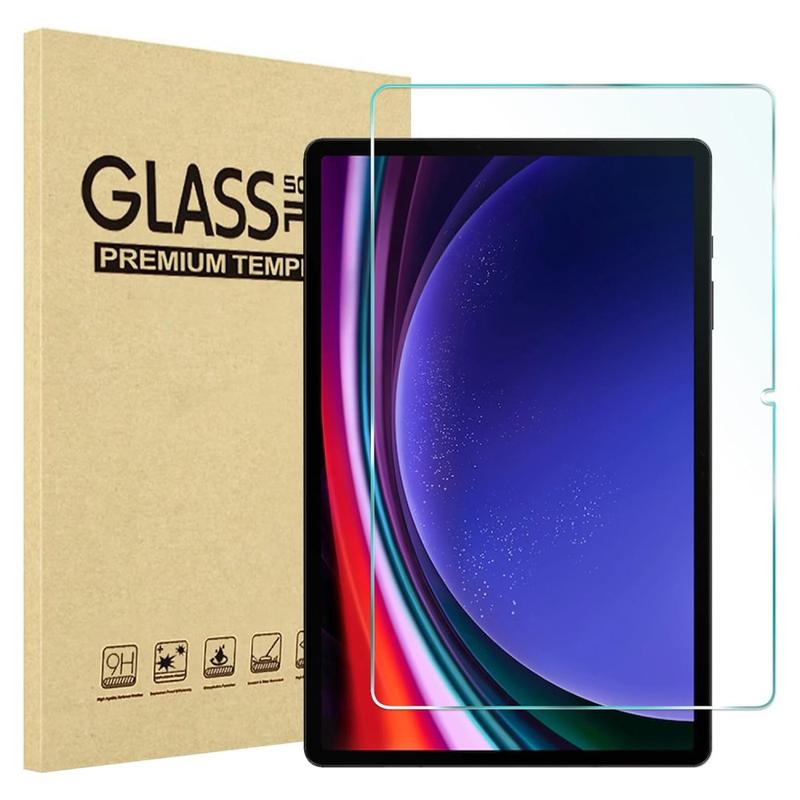 Samsung Galaxy Tab S9 FE+ Screenprotector van gehard glas - Case Friendly - Doorzichtig