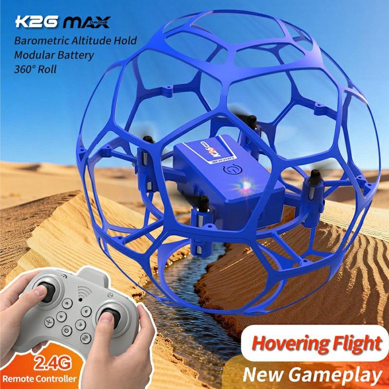 XKJ K26 Voetbaldrone / Vliegende bal Quadcopter - Blauw