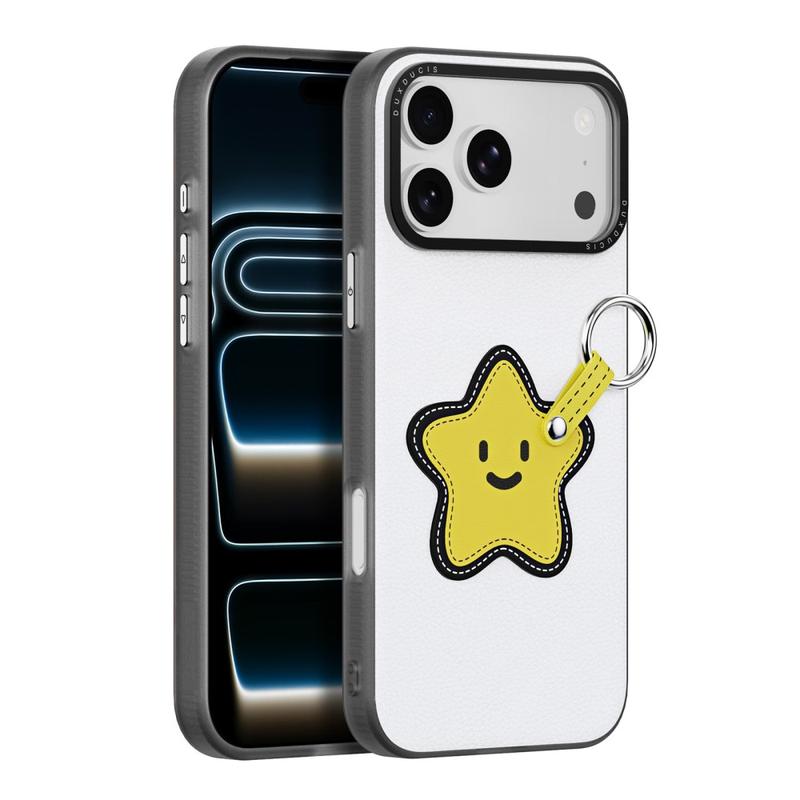 iPhone 17 Pro Max Dux Ducis Luvy hoesje met Vingerring/Handriem - Wit ...